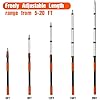 Amazon.com: LAANPOLE Telescoping Pole, 5-20FT Aluminum Extension Pole(26FT Reach), Multi-Purpose ...