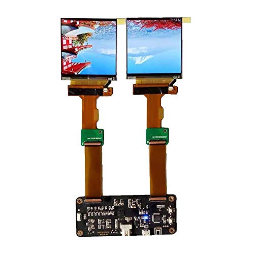 Buy hokistudio 2.9 inch 2K 2880x1440 120Hz Dual Double LCD Screen DP to ...