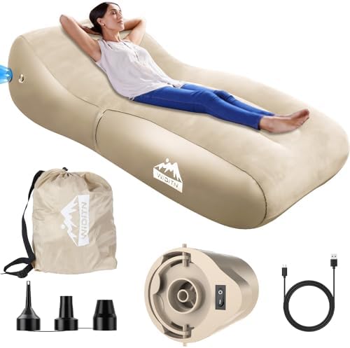 Amazon.com: Widitn Luxury Inflatable Lounger Ultra-Wide 35.4 ”, Self ...