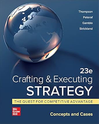 Crafting & Executing Strategy: The Quest for Competitive Advantage ...