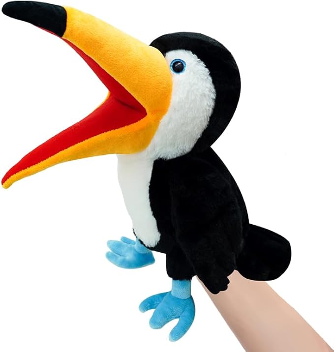 Amazon.com: okegztoa Puppet Toucan Hand Puppet,13.8" Animal Puppet ...