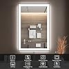 Amazon.com: ISTRIPMF 24x36 Inch LED Bathroom Mirror with Black Frame ...