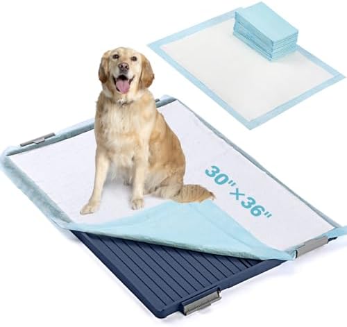 Amazon.com: TIMINGILA Puppy Pads& Holder Set, 20-Count 30"x36" Super ...