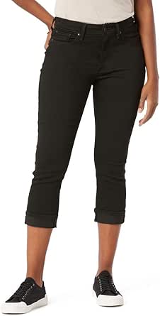 Signature by Levi Strauss & Co. Gold Women's Mid-Rise Slim Fit Capris ...