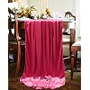 Amazon.com: Hot Pink Table Runner for Party Wedding Velvet Table Runner ...
