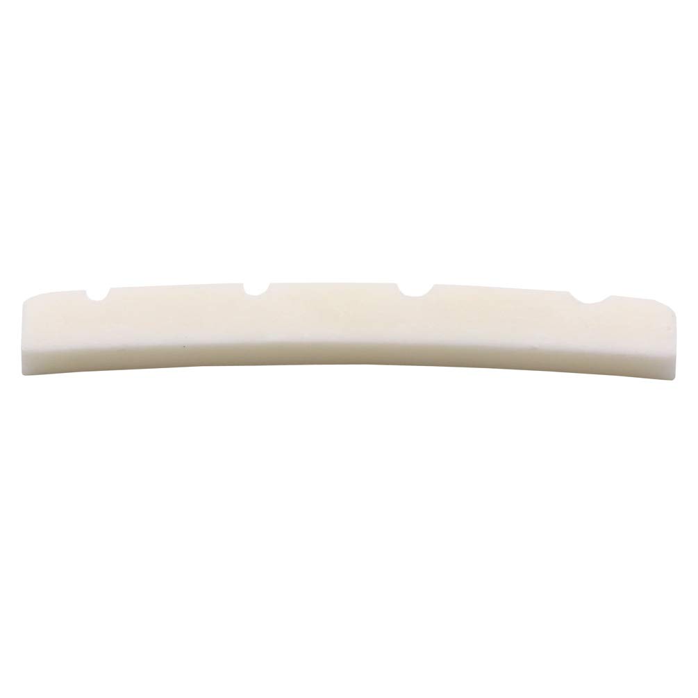 Snapklik.com : DISENS Curved Bottom Nut Slotted Bone Bass Guitar Nuts ...