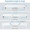 Amazon.com: TEAMIX White Dual Monitor Stand Riser with Drawer - Length ...