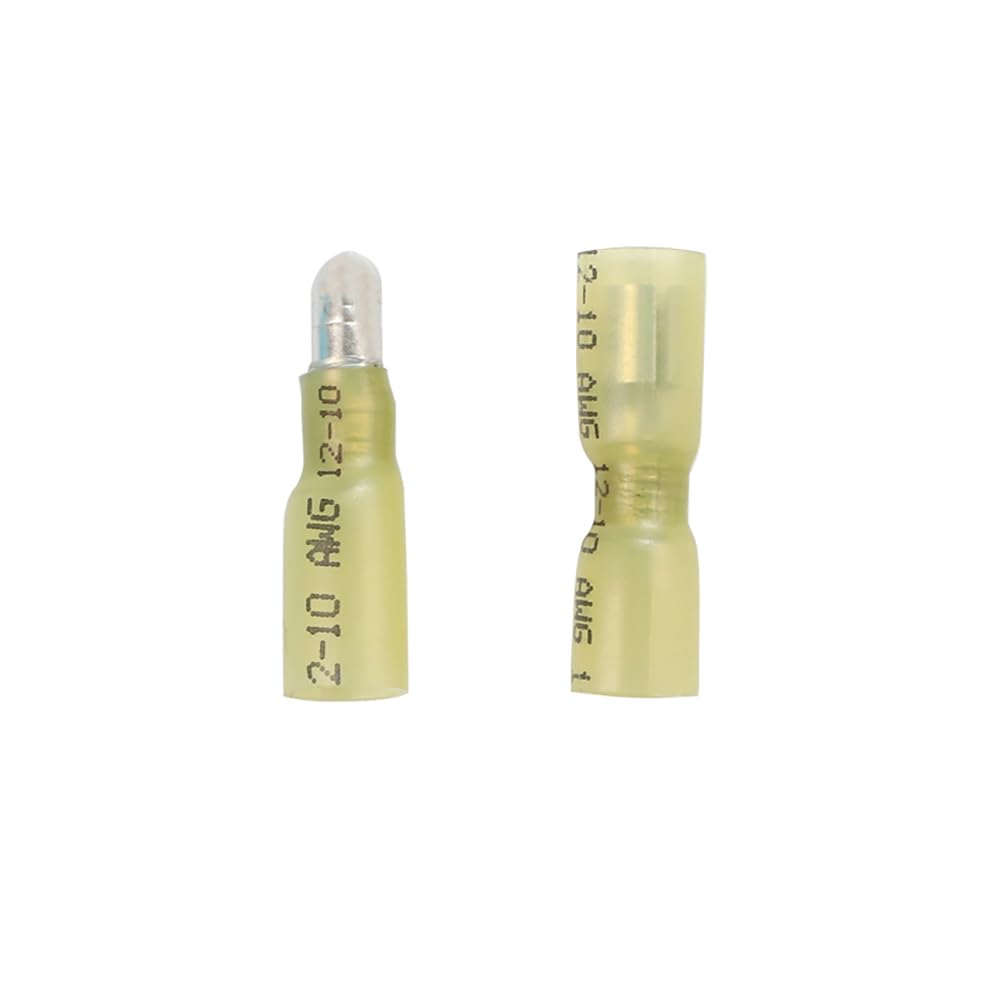 shengbowi Heat Shrink Bullet Connectors Kit Female & Male Bullet Butt ...