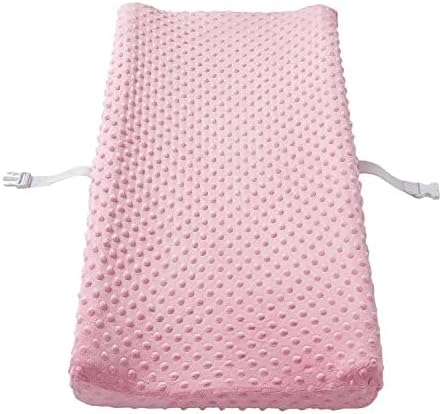 Amazon.com: Konssy Minky Changing Pad Cover 2 Pack, Soft Minky Dots ...