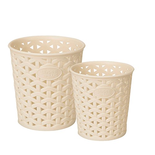 Jaypee Plus Stand All Plastic Storage Basket Set, 400 ml, 2-Pieces ...