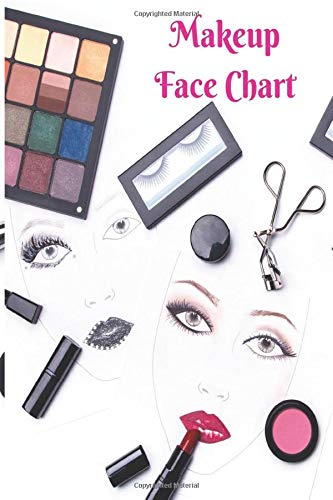 Buy Makeup Face Chart: Blank Makeup Practice Workbook for Makeup ...