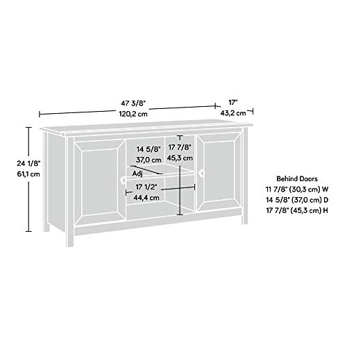 Sauder County Line Panel TV Stand, For TVs up to 47", Salt Oak finish ...
