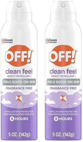 Amazon.com: OFF! Clean Feel Insect Repellent Aerosol with 20% Picaridin ...