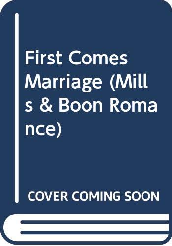 First Comes Marriage (Romance): Macomber, Debbie: 9780263792447: Amazon ...