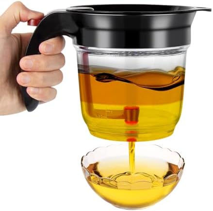 Amazon.com: Fat Separator With Bottom Release - 1L Grease Separator Cup ...