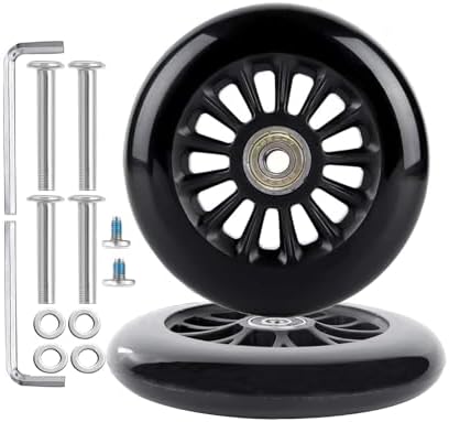 Amazon.com: 1 Pair Luggage Wheels Replacement 75 * 24mm(2.95"x0.94 ...