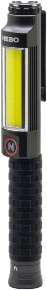 NEBO Big Larry 2-500 Lumen Torch with COB Work Light - Pocket Clip ...