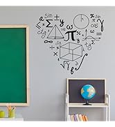 Amazon.com: Large Vinyl Wall Decal Math Words Cloud Art School Decor ...
