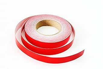 Laps of Luxury® 25.4 mm (1 Inch) wide Red Radium Reflective Tape 45.72m ...
