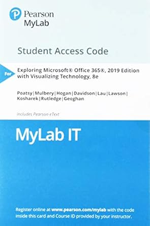 Exploring 2019 + Visualizing Technology, Eighth Edition - MyLab IT with ...