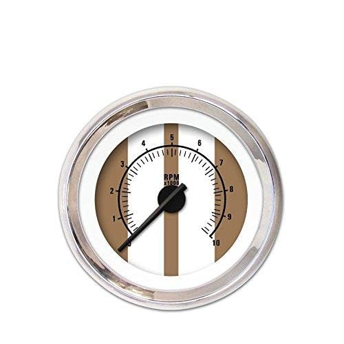Aurora Instruments 5766 Cobra Brown Tachometer Gauge (Black Modern ...