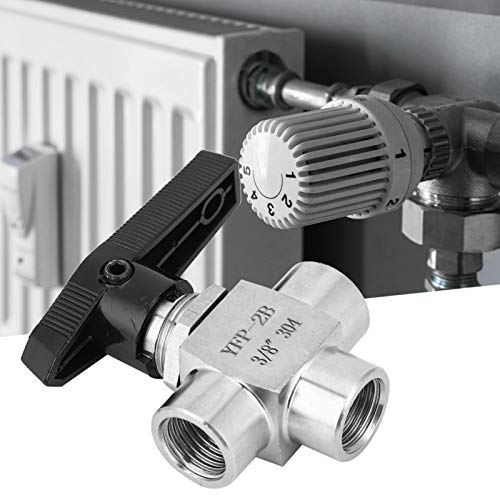 Snapklik.com : 3 Way Ball Valve, 3/8 BSPP Female Thread Hand Ball Valve ...