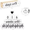 Amazon.com: Pregnancy Announcement, Baby Reveal Countdown Due Date ...
