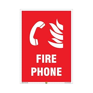 Mr. Safe - Fire Phone Sign Hard Plastic Lamination A5 (5.8 inch X 8.2 ...