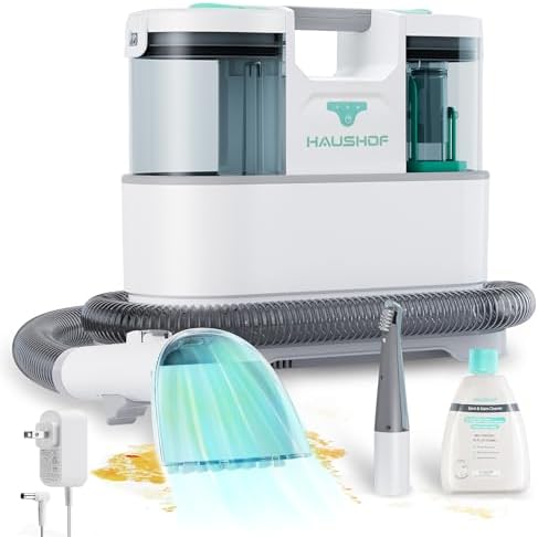 Amazon.com - HAUSHOF Cordless Carpet & Upholstery Cleaner, Lightweight ...