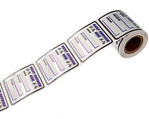 Snapklik.com : Oil Change/Service Reminder Stickers / 250 Clear Window ...