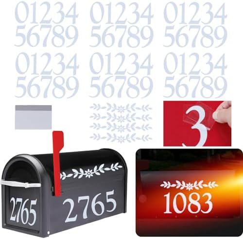 Amazon.com: Mailbox Numbers Custom Street Address Reflective Vinyl ...