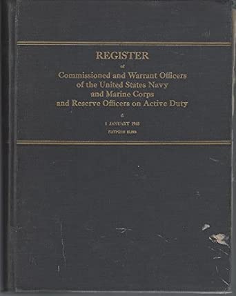 Register of Commissioned and Warrant Officers of the United States Navy ...