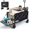 Amazon.com: Overmont 200L Foldable Wagon Cart - 49.2" Extended Heavy ...