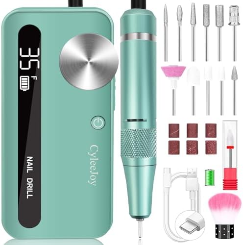 Amazon.com: Nail Drill Cordless, 35000 RPM Electric Nail Filer for ...