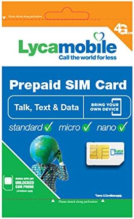 Amazon.com: New! Lycamobile Official Prepaid All in One SIM Card ...