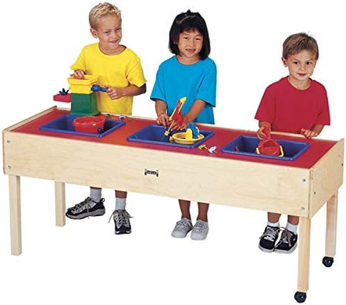 Amazon.com: BIRASIL Wooden Kids Sensory Tables with Folding Lid ...