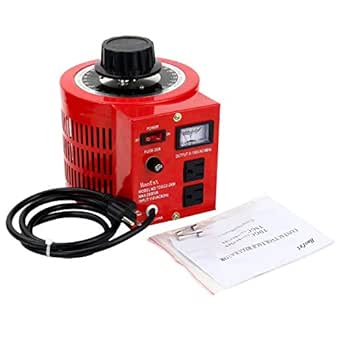 Haofst 20Amp Variable Transformer Auto AC Voltage Regulator Power Supply, 2000VA Max, 0~130 Volt ...