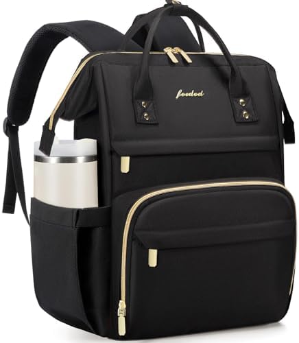 Amazon.com: FOCDOD Women Laptop Backpack Work Bag - Fits 15.6 inch with ...