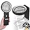 Amazon.com: 30X 40X Magnifying Glass with Light and Stand, Large ...