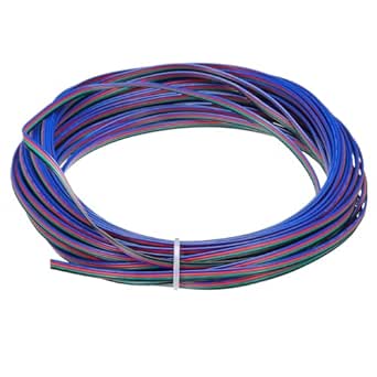 Amazon.co.jp: uxcell 30ゲージ4芯電線 ティンメッキ銅ケーブル 49FT 柔軟なストランドフックアップワイヤー LEDストリップ ランプ 住宅配線 車の回路用 : 産業 ...