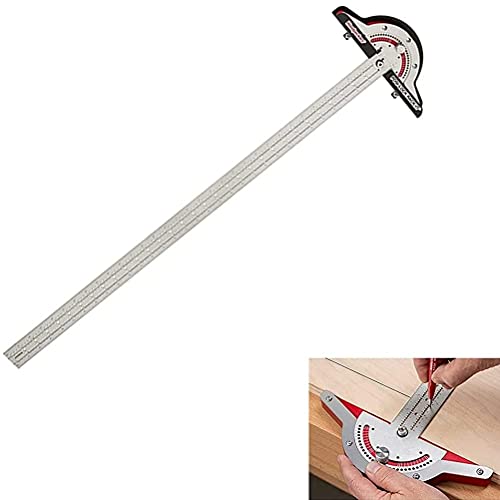 Woodworkers Edge Rule, Angle Protractor Finder Two Arm Woodworking ...