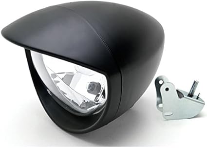 Amazon.com: Krator Universal Motorcycle Headlight Lamp Light Black ...