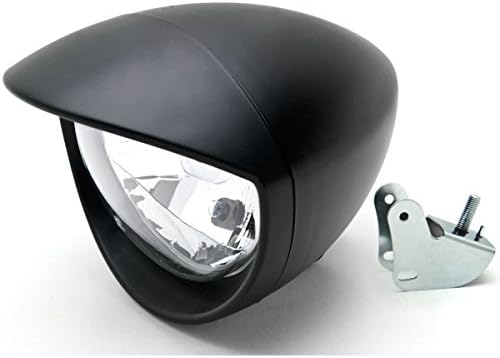 Amazon.com: Krator Universal Motorcycle Headlight Lamp Light Black ...