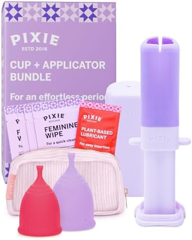 Amazon.com: 2 Menstrual Cups and Applicator Bundle - No Metals or ...