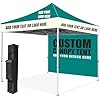 Amazon.com : Hillicon Custom Canopy Tent 10x10 with Logo- Pop Up Canopy ...