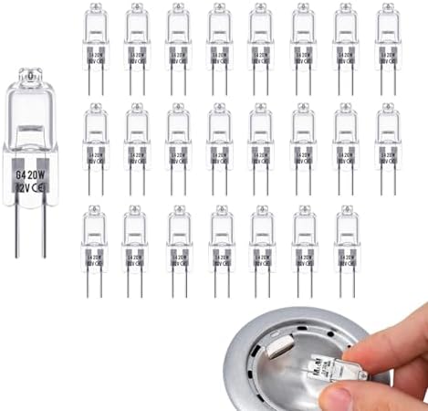LedWekei G4 Halogen Bulbs,12v 50w Bulb Mini Spotlight Bulbs 2 Pin Clear ...