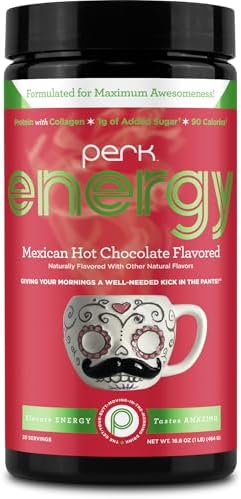 Amazon.com : Perk Energy Drink Mix (Mexican Hot Chocolate) 20 Servings ...