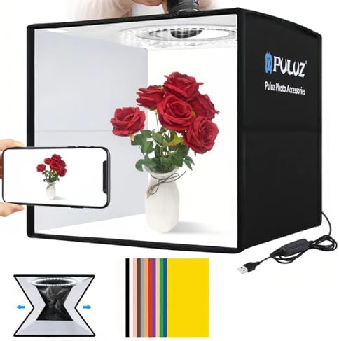 Amazon.com : Photo Light Box 10" Portable Folding Photography Light ...