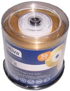 Amazon.com: Ativa Gold Credit Card-Sized Pocket CD-R Discs - 50 pack ...
