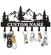 Amazon.com: Dyoart Personalized Custom Mountain Theme Key Holder with ...